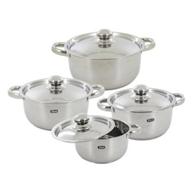 Dolphin - 8pc Stainless Steel Cookware Set – Ahmeds Textiles