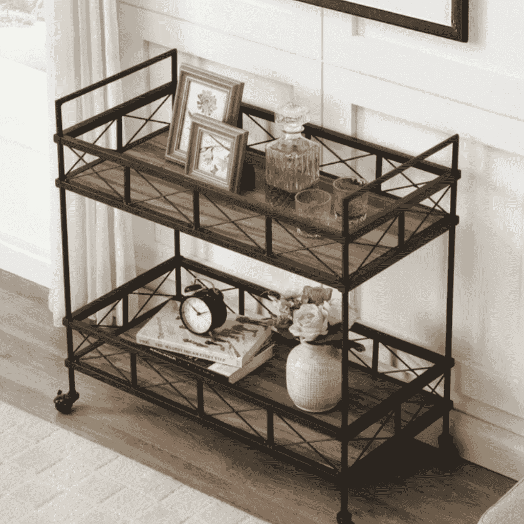 Server Trolley - Sofia Bar Serving Cart – Ahmeds Textiles